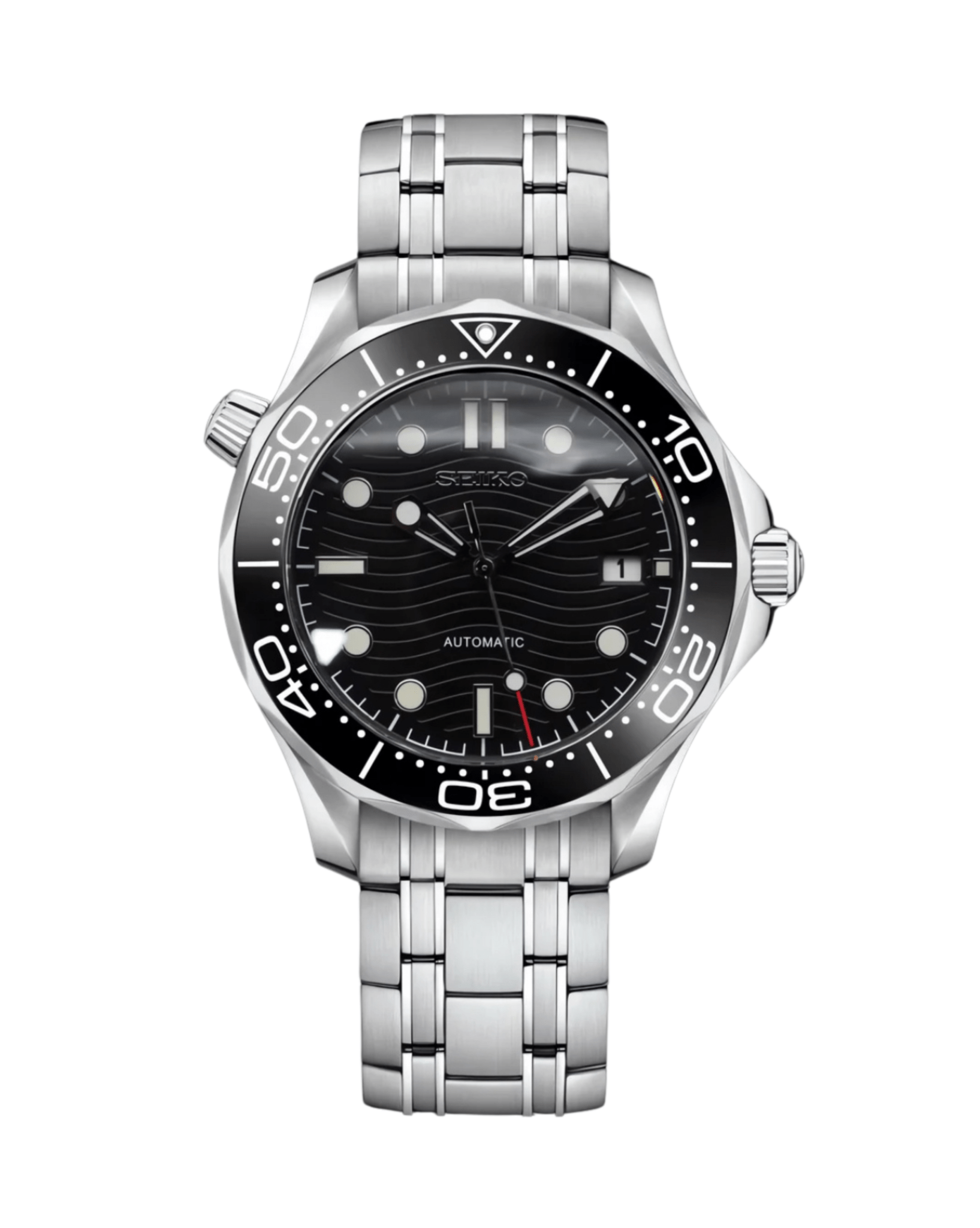 Seiko Mod Seamaster Black – Emperor Mods